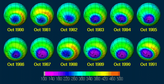 Ozone Layer Depletion Map