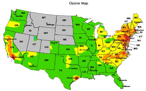 Mapping Holes over Poles: Disappearing Stratospheric Ozone | Musings on ...