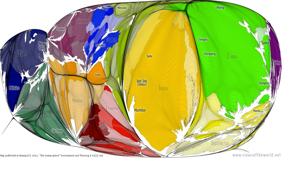 Geo-Visualizing an Over-Inhabited World | Musings on Maps