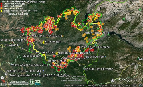 Mapping Yosemite Rim Fire | Musings on Maps