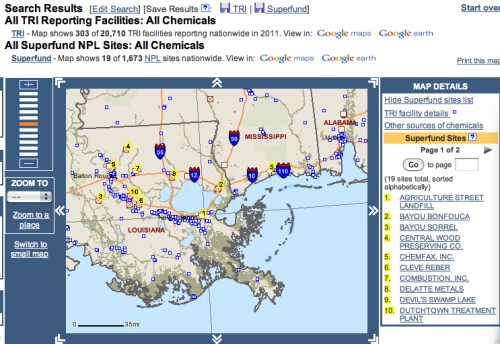 Mapping the Cancer Corridor along Louisiana’s Gulf Coast | Musings on Maps