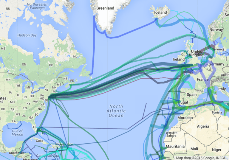 Around the World in Submarine Internet Cable | Musings on Maps