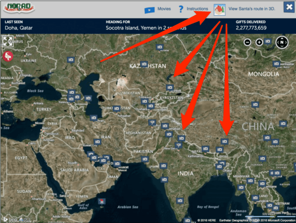 NORAD Maps the Flight of Santa’s Sleigh | Musings on Maps | Page 3